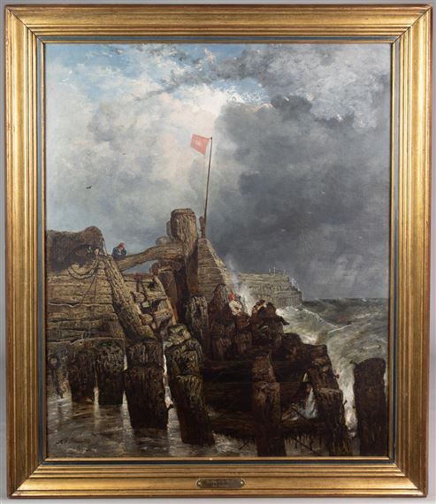 Alfred George Stannard | Resting at the Wharf | MutualArt