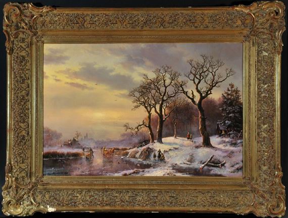 Wouter Janssen | Abendliche Winterlandschaft | MutualArt