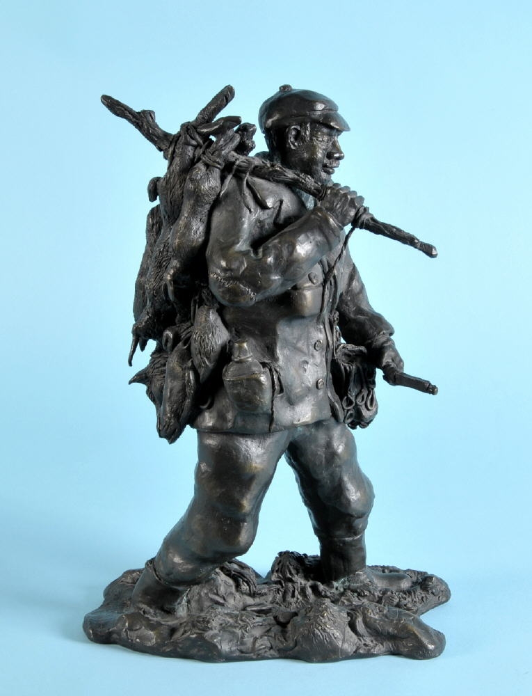 Hubert Weidinger | Jäger mit Erlegten Tieren (1990) | MutualArt