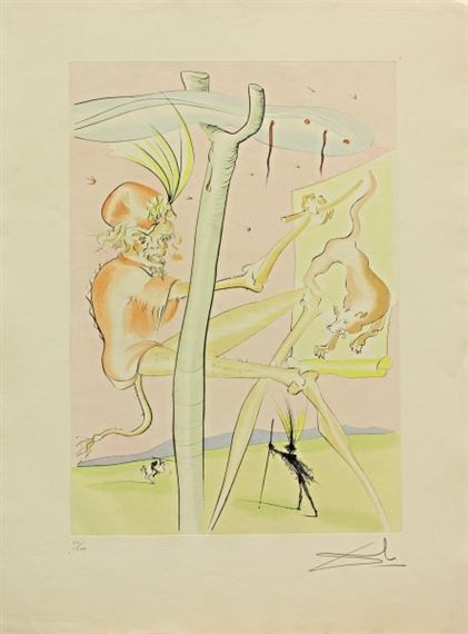 Salvador Dalí | The Monkey and The Leopard (1974) | MutualArt