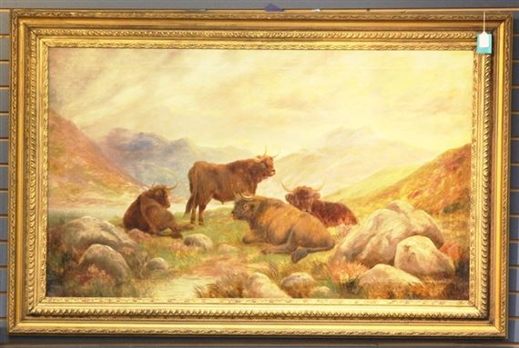 William Perring Hollyer | Evening in the Highlands (1884) | MutualArt