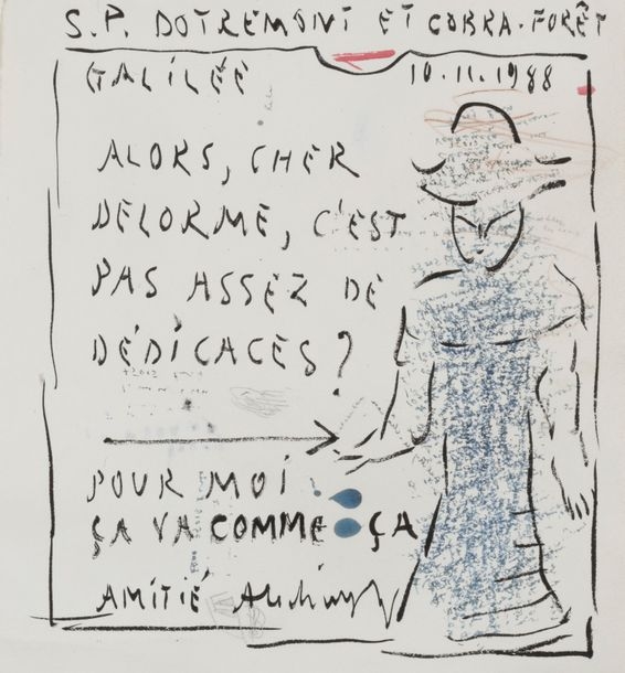 Pierre Alechinsky | Dotremont et Cobra-forêt (1988) | MutualArt