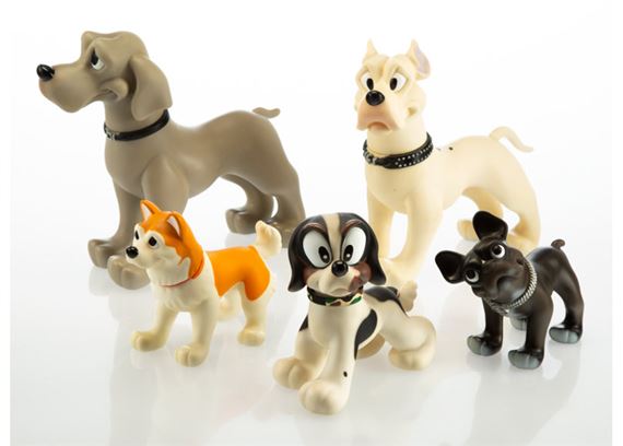 Neighborhood | Group of Five Zooth Dogs (Circa 2003) | MutualArt