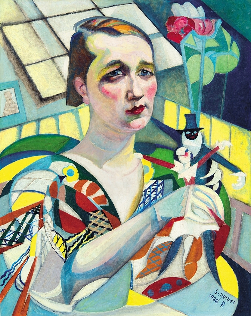 Hugó Scheiber | Portrait of Alexandra Alexandrova Exter (1926) | MutualArt