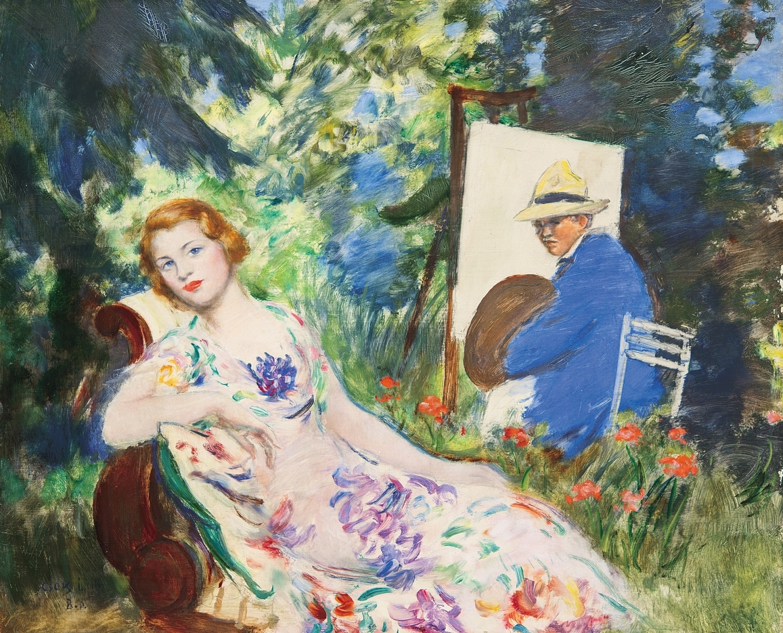 Istvan Csók | Painter and his Model (Circa 1935) | MutualArt