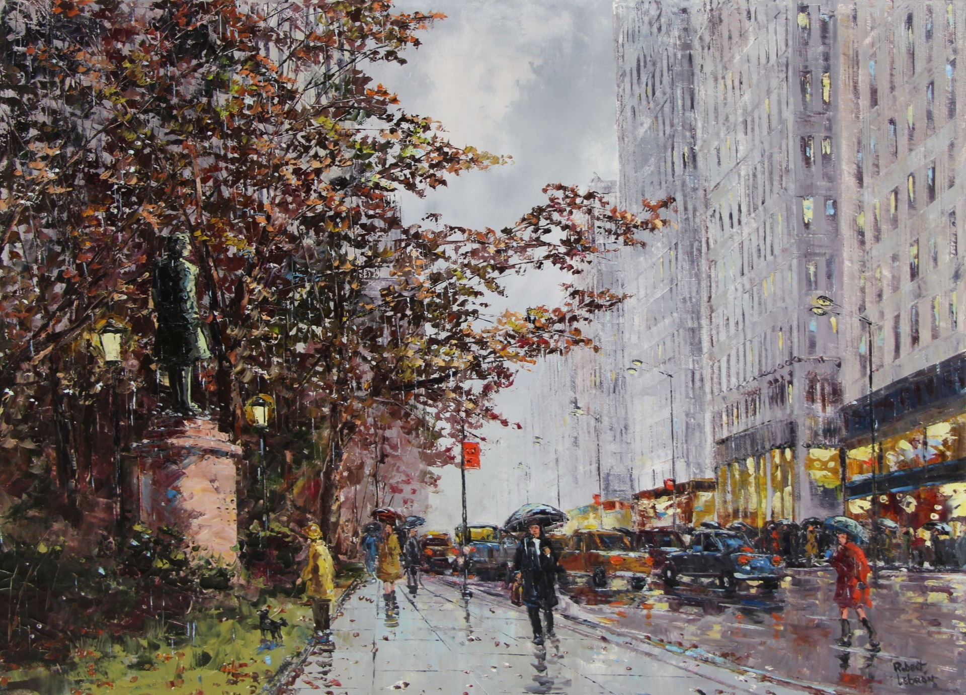 Robert Lebron | Manhattan Scene | MutualArt