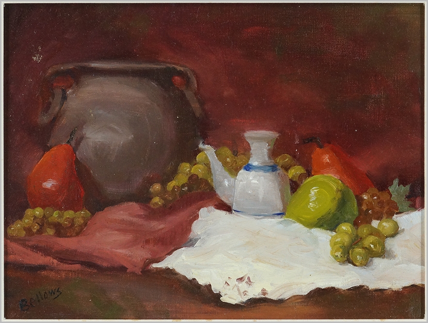 Jayne Bellows | Still Life With Fruits and Ceramics | MutualArt