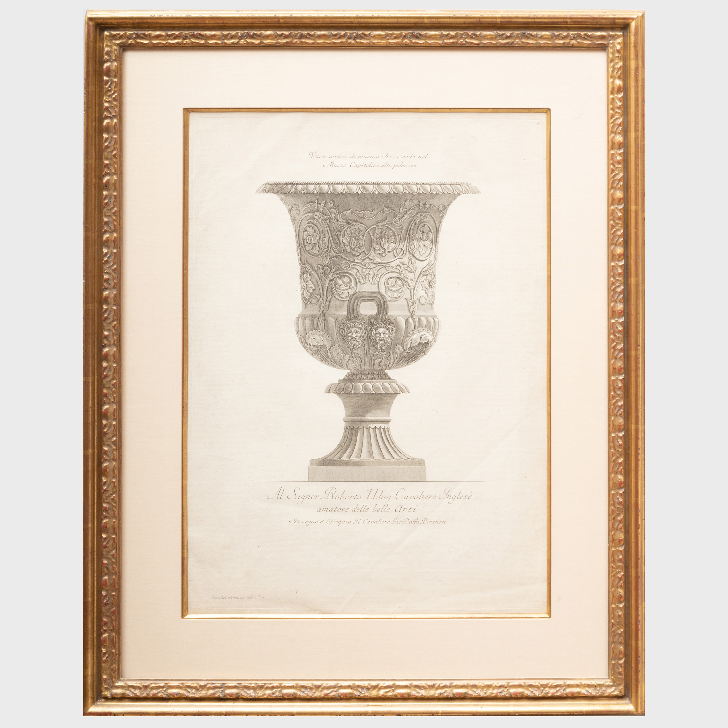 Giovanni Battista Piranesi | Two Works: Vaso antico marmo che si vede ...
