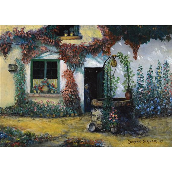 Bertha Stringer Lee | Untitled Courtyard Scene | MutualArt