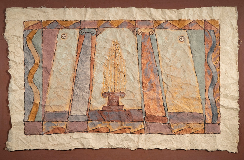 Mark Lander | Fountain with Pillars natural (1991) | MutualArt