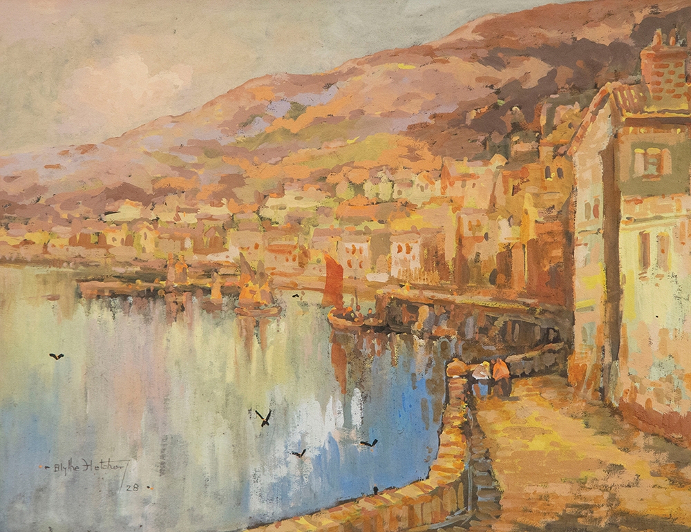Blythe Fletcher | European Coastal Scene (1928) | MutualArt