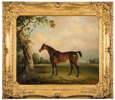 Edwin May‏Fox | Bay Mare in A Landscape (1837) | MutualArt