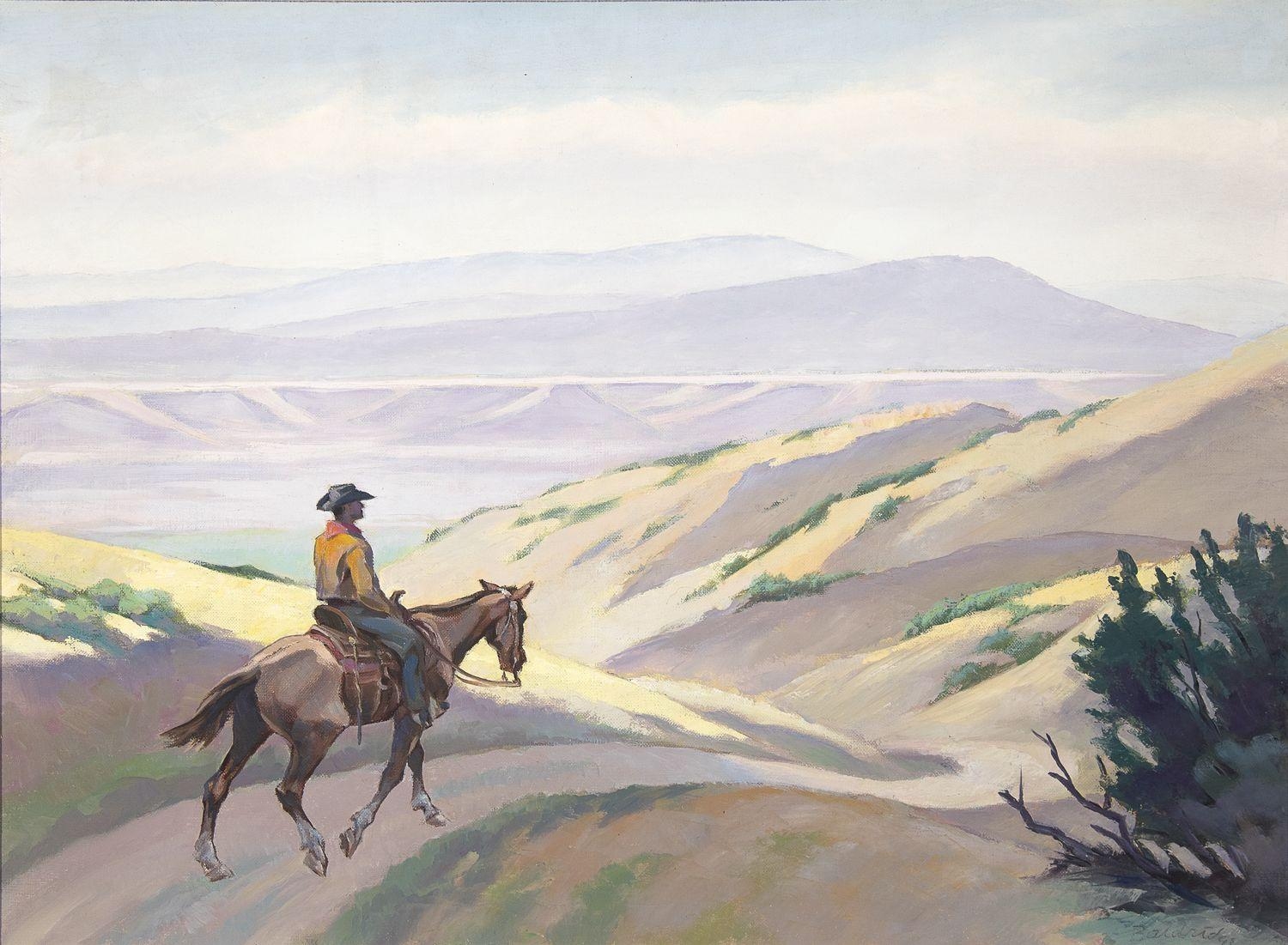 Cyrus LeRoy Baldridge | New Mexico village scene | MutualArt