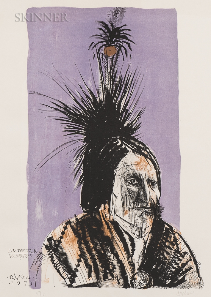 Leonard Baskin | Pea-Tuy-Tuck - Sac and Fox (1973) | MutualArt