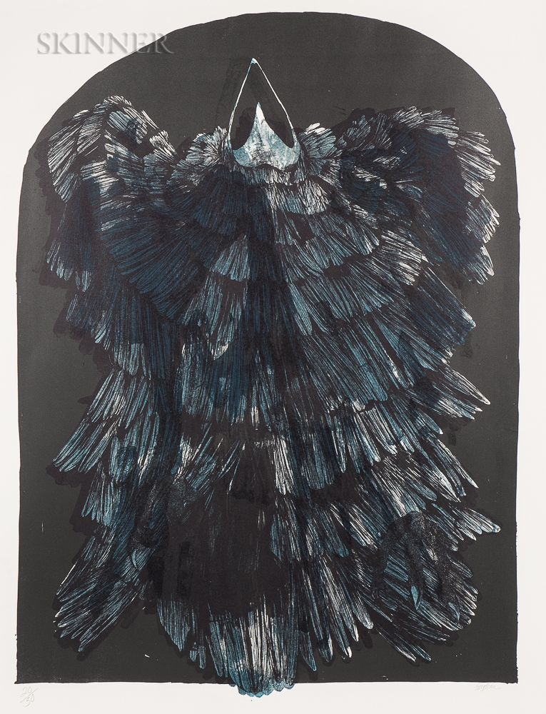 Leonard Baskin | Crow Ikon (1982) | MutualArt
