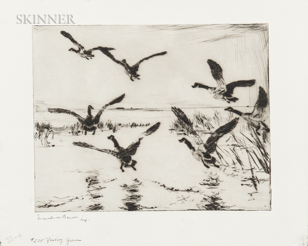 Frank Weston Benson | Rising Geese (1924) | MutualArt