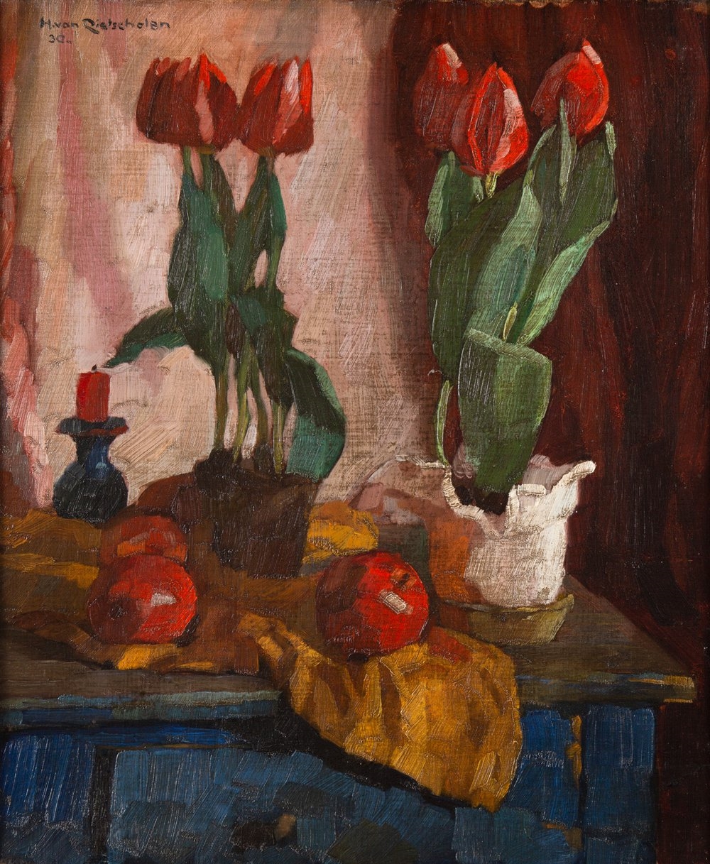 Hermann van Rietschoten | Still life with tulips (1930) | MutualArt