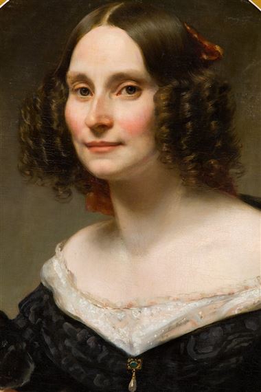 Eduard Magnus | Portrait of Ernestyna von Wildenbruch (1848) | MutualArt