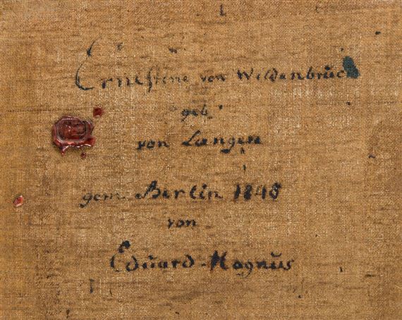 Eduard Magnus | Portrait of Ernestyna von Wildenbruch (1848) | MutualArt