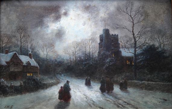 James Walter Gozzard | CHRISTMAS IN THE VILLAGE | MutualArt