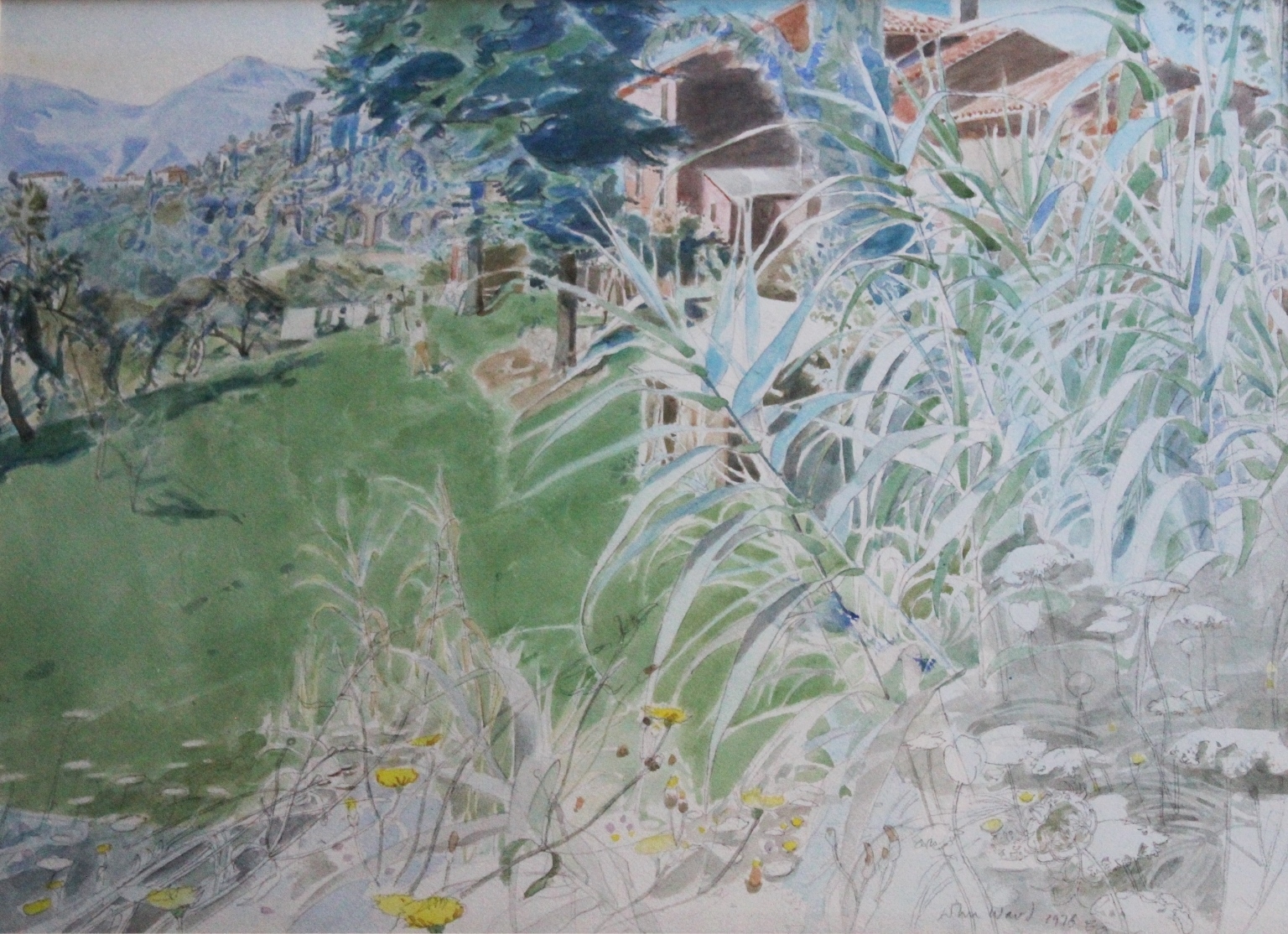 John Stanton Ward | TUSCAN FARM WITH BAMBOOS (1976) | MutualArt