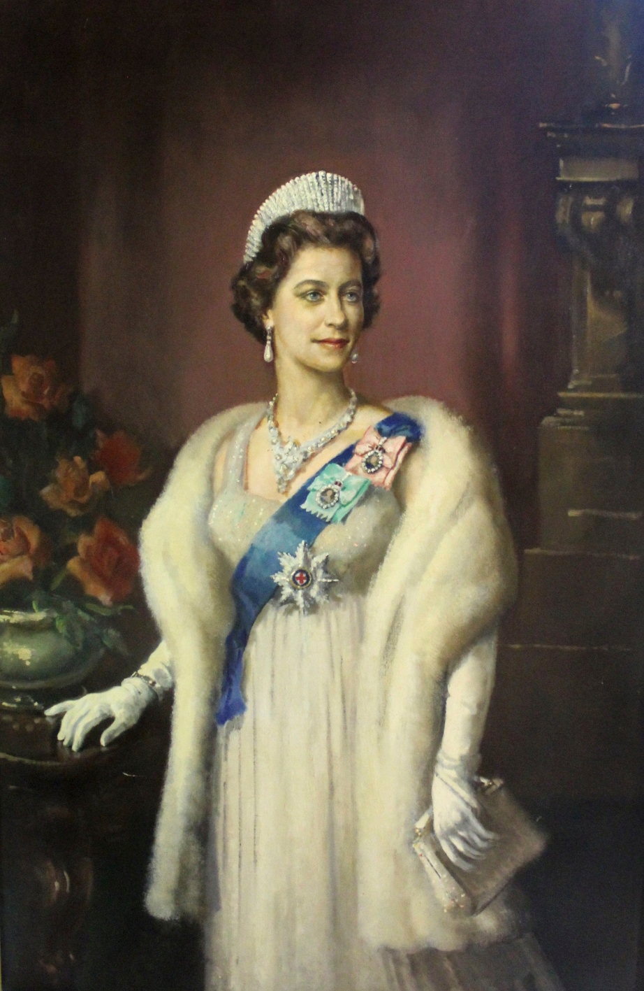 John Gilroy | PORTRAIT OF HM THE QUEEN ELIZABETH II (1968) | MutualArt