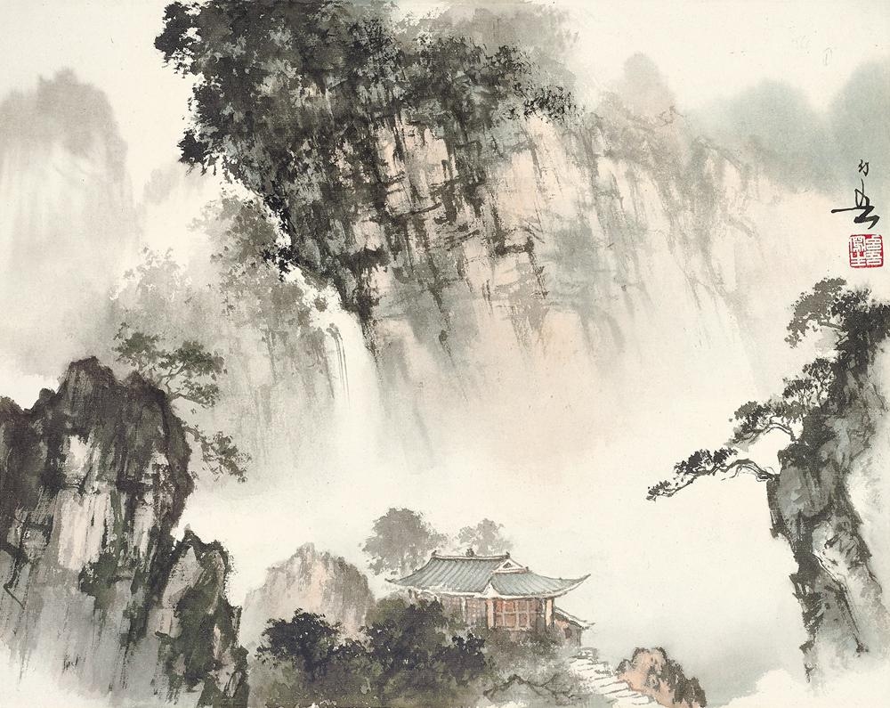 Huang Huanwu | A TEMPLE IN DEEP MOUNTAINS | MutualArt
