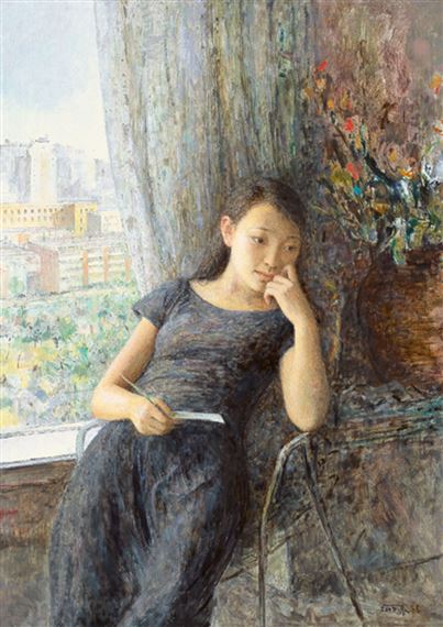 Zhu Chunlin | GIRL IN BLACK (2004) | MutualArt