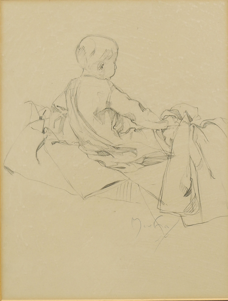 Alphonse Mucha | Boy with Viol | MutualArt