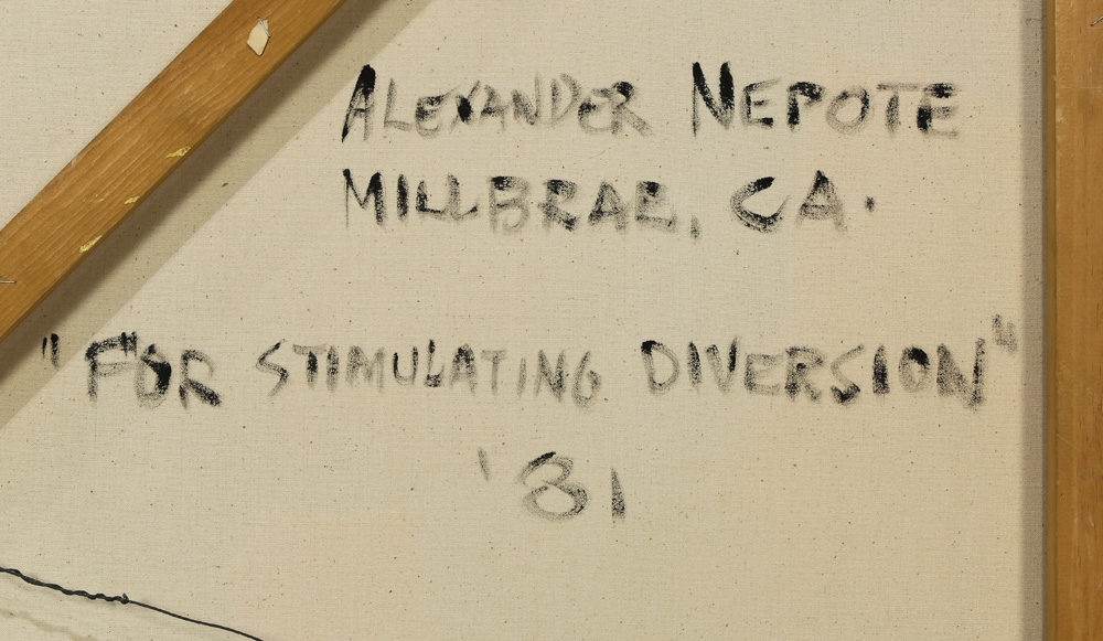 Alexander Nepote | For Stimulating Diversion (1981) | MutualArt