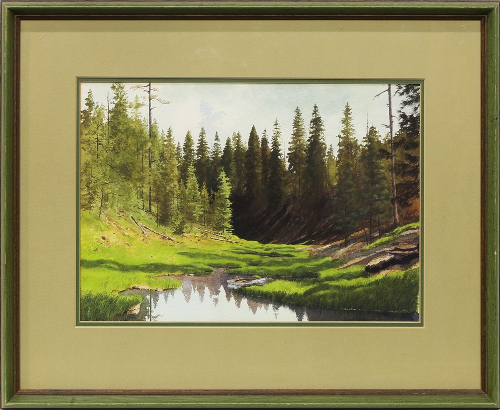 David Halbach | Wooded Landscape (1973) | MutualArt