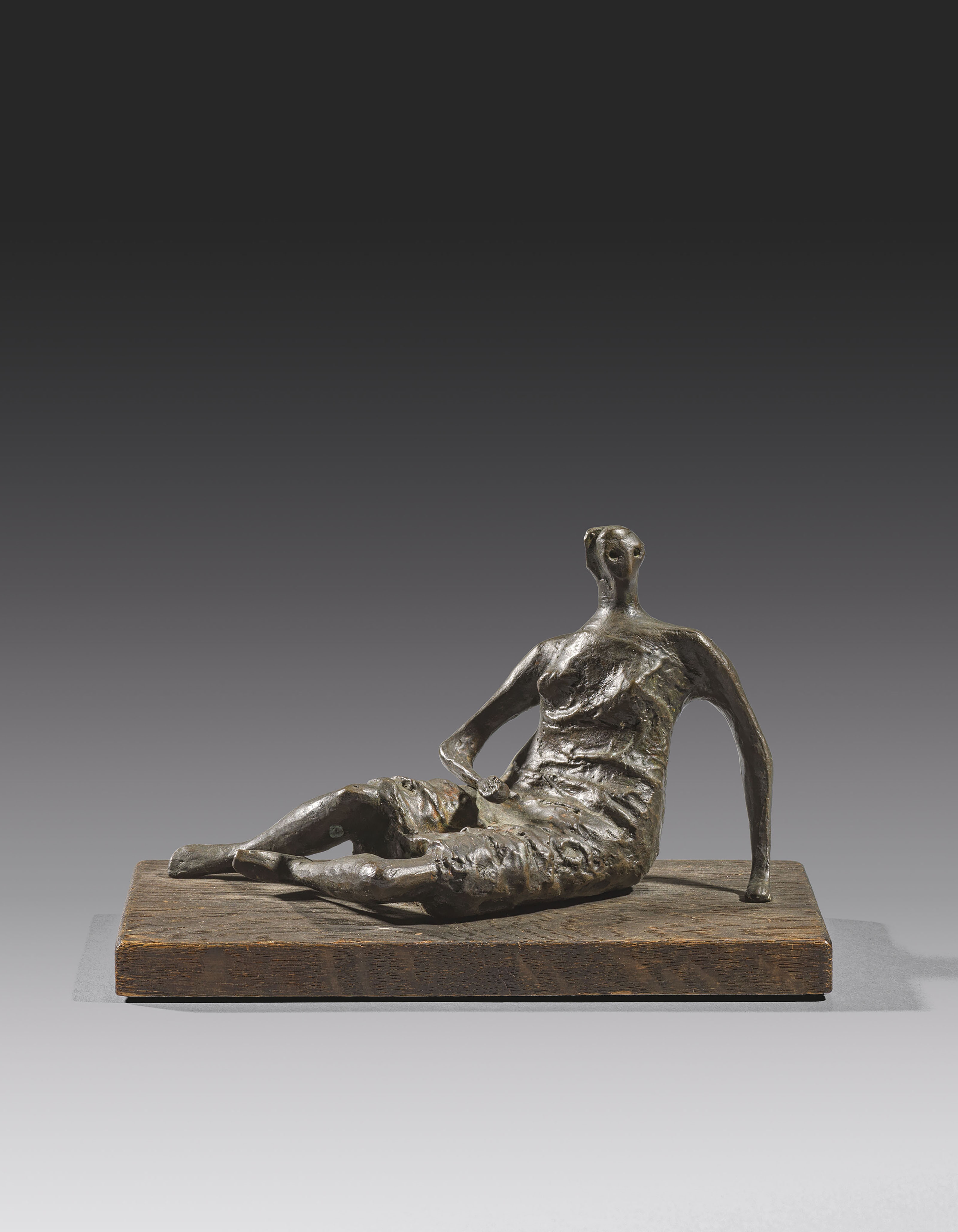 Henry Moore | Maquette for Draped Reclining Woman | MutualArt