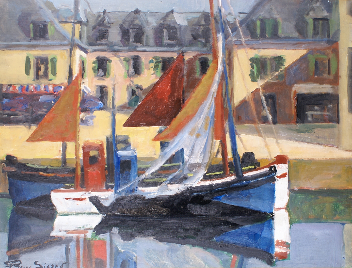 Pierre Sicard | FISHING VESSELS WITH QUAI | MutualArt