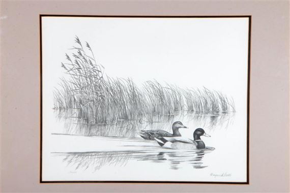 Maynard Reece | Swimming ducks | MutualArt