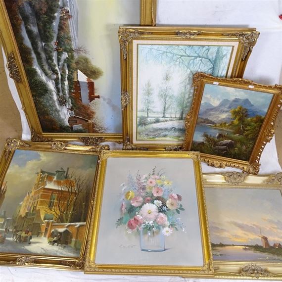 Frank Hider | Six works; Continental mountains study | MutualArt