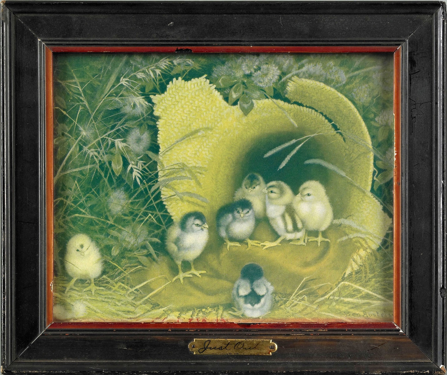 Ben Austrian | A hen and her twelve chicks | MutualArt