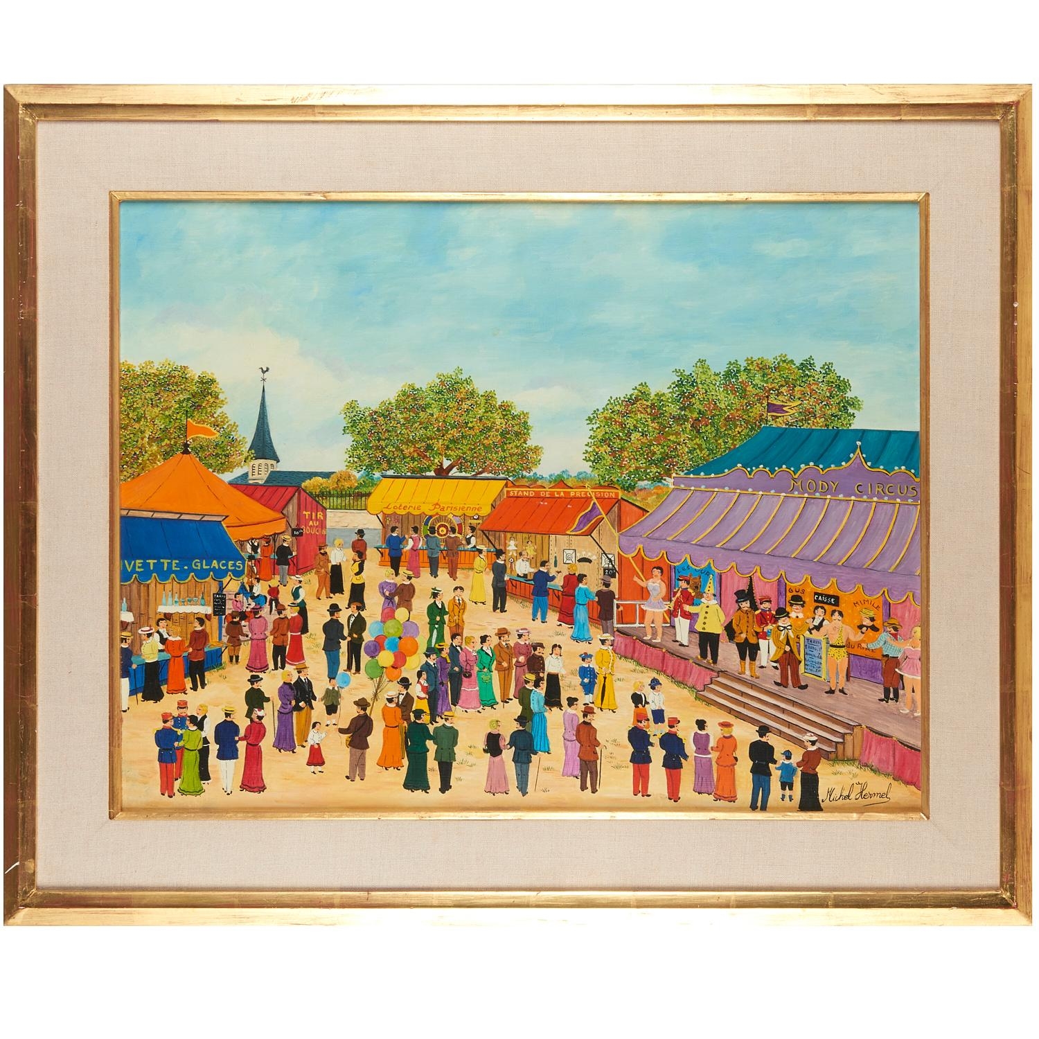 Michel Hermel | Parisian Fairground | MutualArt