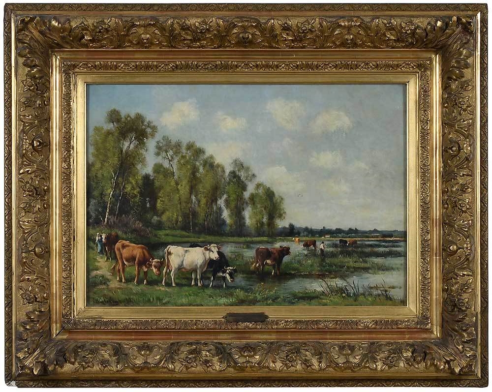 Louis-François-Victor Watelin | Normandy Pastures | MutualArt