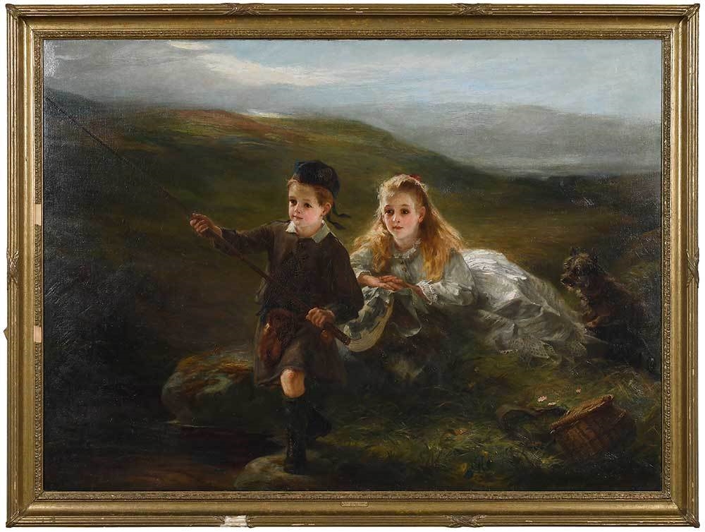 Otto Theodore Leyde | In the Gardens at The Hall | MutualArt