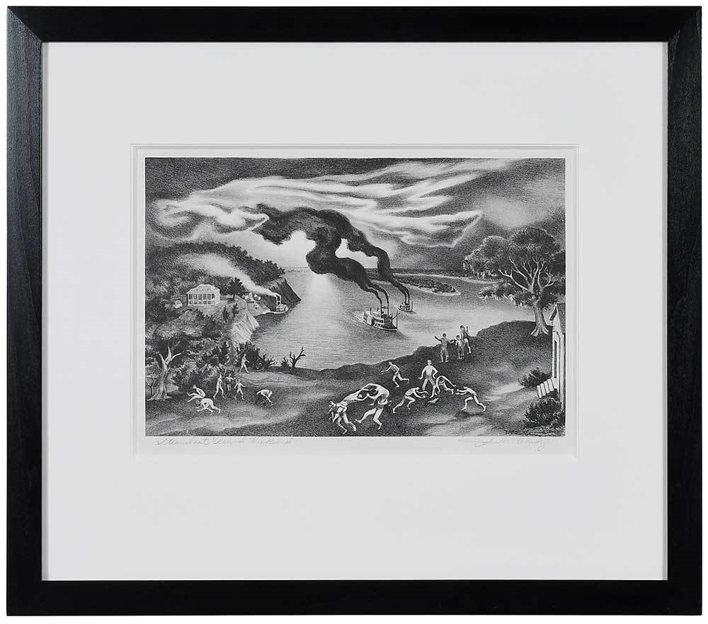 John McCrady | Steamboat Round the Bend | MutualArt