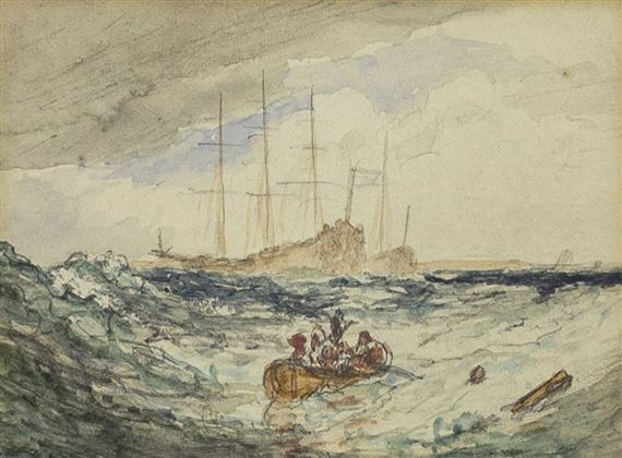 Joseph Mallord William Turner | SHIP IN ROUGE SEAS | MutualArt