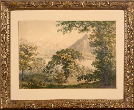 Friedrich Salathé | Vue d'un lac en Suisse (1815) | MutualArt