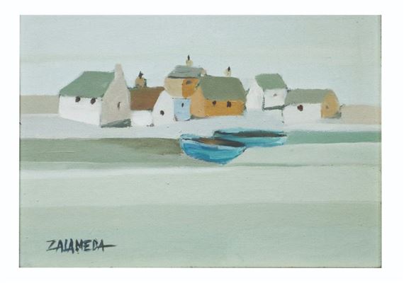 Oscar Zalameda | Beach Boats | MutualArt