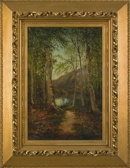 William Henry Hilliard | New England Landscape with Lake | MutualArt