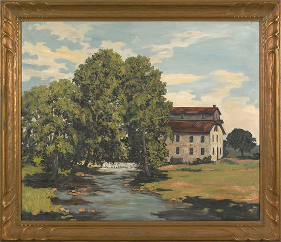 Harry Martin Book | Tree lined path in spring (1953) | MutualArt