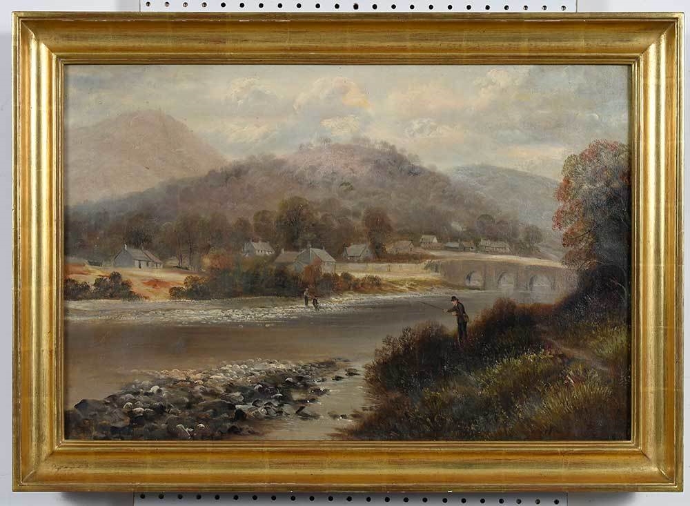 Edward Priestley | Fisherman on a River | MutualArt