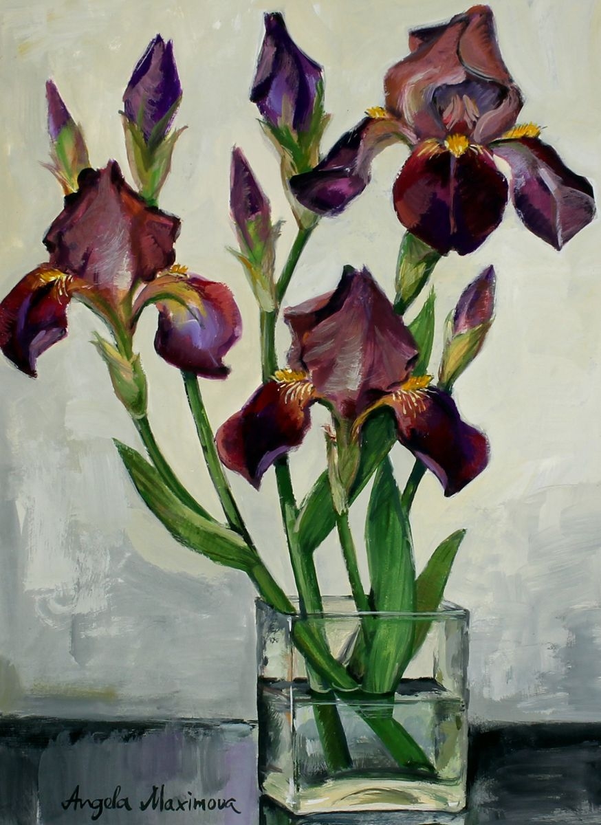 Angela Maximova | Irises | MutualArt