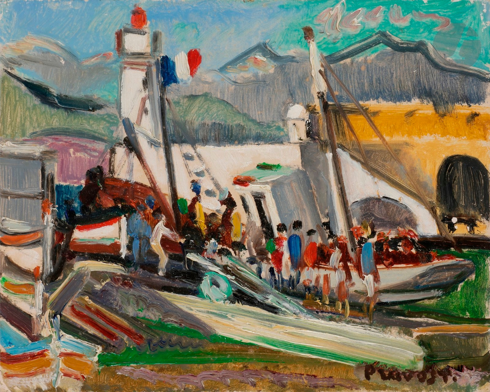 Pierre Pruvost | Antibes, le thonier à quai | MutualArt