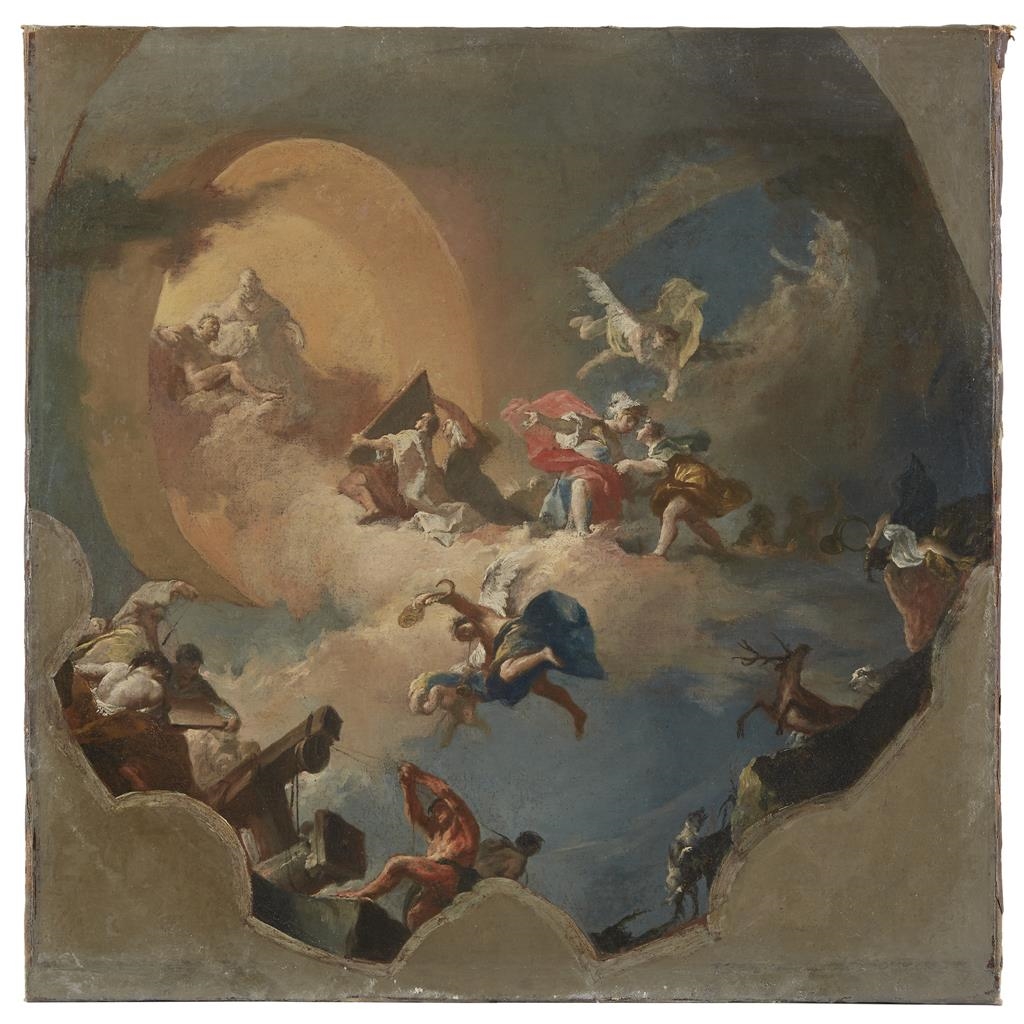 Giovanni Battista Tiepolo | The Apotheosis of the Arts (A Bozzetto for ...