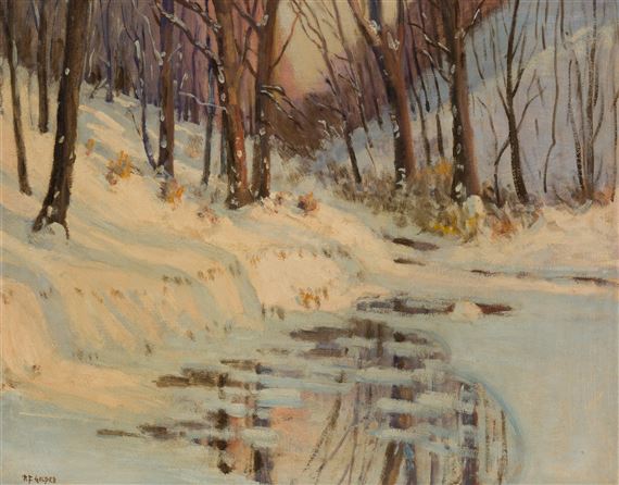 Robert Gilder | A pond in winter | MutualArt